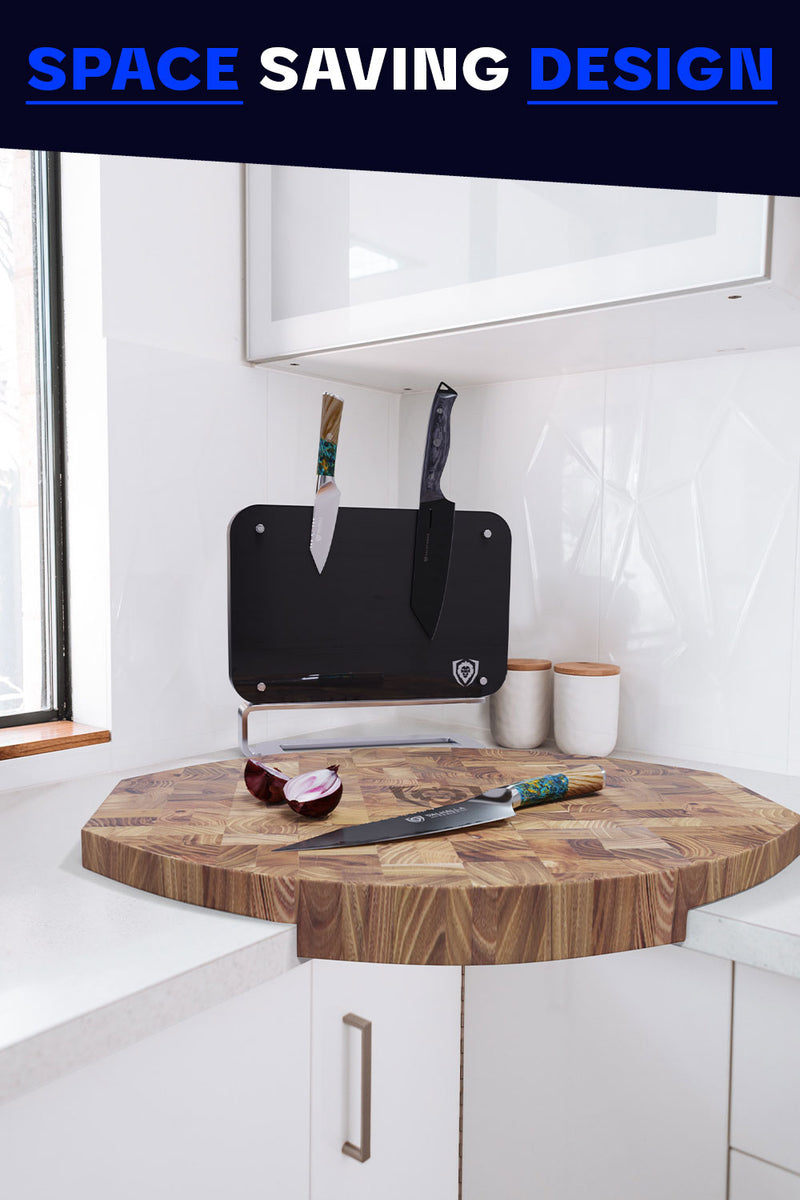 Corner Cutting Board | Natural Teak Wood | Dalstrong © – Dalstrong UK