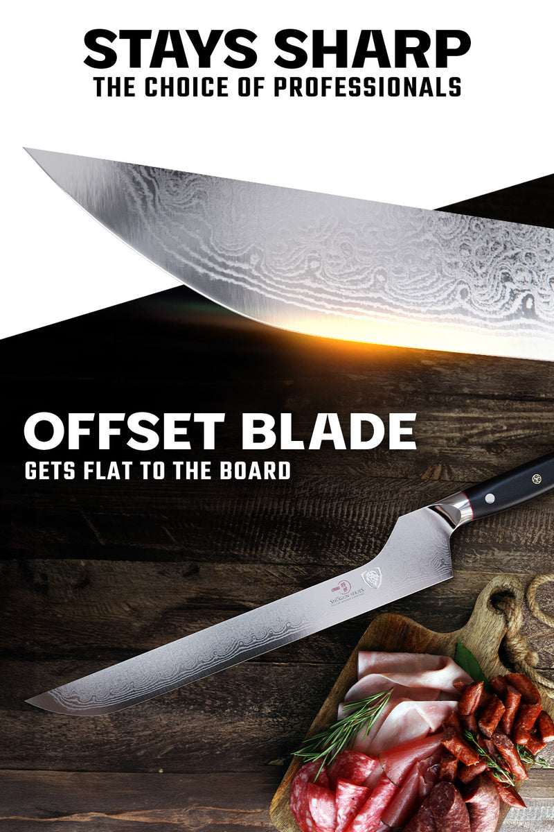 Offset Slicing Carving Knife 12" | Shogun Series ELITE | Dalstrong ...